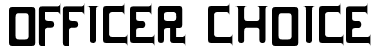Officer Choice: Free Font Download | MaisFontes