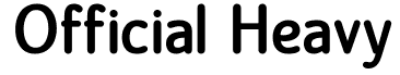 Official Heavy Font: Free Download | MaisFontes