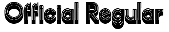 Official Regular Font: Free Download | MaisFontes