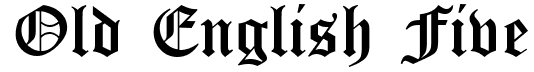 Old English Five: Free Font Download | MaisFontes