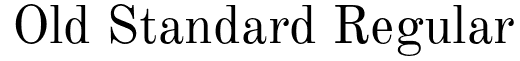 Old Standard Font: Free Download | MaisFontes