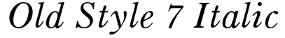 Old Style 7 Italic: Free Font Download | MaisFontes