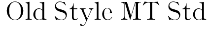 Old Style MT Std Font: Free Download | MaisFontes