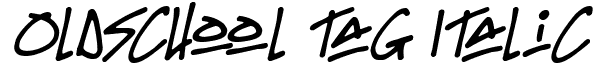 Oldschool Tag Italic: Baixar Fonte Grátis | MaisFontes