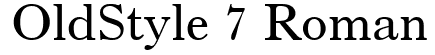 OldStyle 7 Roman: Baixar Fonte Grátis | MaisFontes