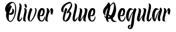 Oliver Blue Regular: Free Font Download | MaisFontes