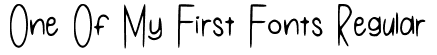 One Of My First Fonts Regular: Baixar Fonte Grátis | MaisFontes