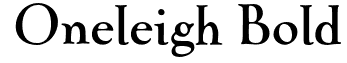 Oneleigh Bold: Free Font Download | MaisFontes