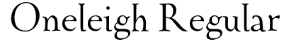 Oneleigh Regular: Free Font Download | MaisFontes