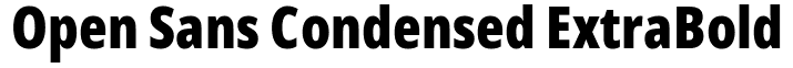 Open Sans Condensed ExtraBold: Download Free Font | MaisFontes