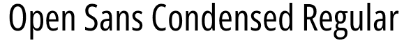 Open Sans Condensed Regular Font: Free Download | MaisFontes