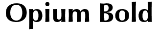 Opium Bold: Free Font Download | MaisFontes