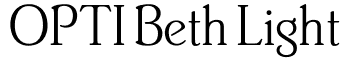 OPTI Beth Light: Free Font Download | MaisFontes