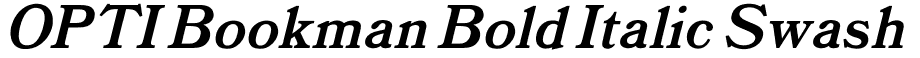 OPTI Bookman Bold Italic Swash: Baixar Fonte Grátis | MaisFontes
