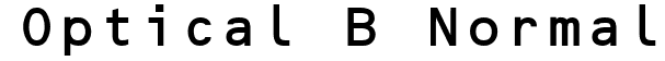 Optical B Normal Font: Free Download | MaisFontes