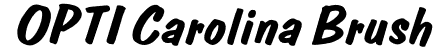 OPTI Carolina Brush: Free Font Download | MaisFontes