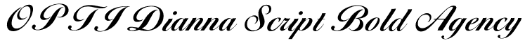 OPTI Dianna Script Bold Agency Font: Free Download | MaisFontes
