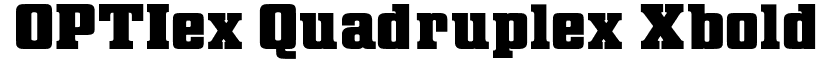 OPTIex Quadruplex Xbold Font: Free Download | MaisFontes