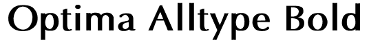 Optima Bold Font: Free Download | MaisFontes