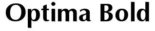 Optima Bold Font: Free Download | MaisFontes