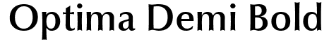 Optima Demi Bold font download | MaisFontes.com