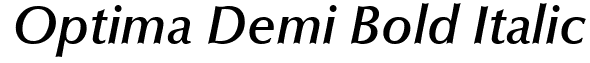 Optima Demi Bold Italic: Free Font Download | MaisFontes