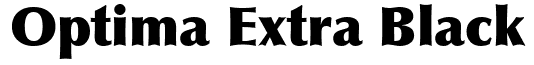 Optima Extra Black: Free Font Download | MaisFontes