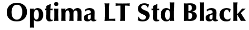 Optima LT Std: Download Free Font | MaisFontes