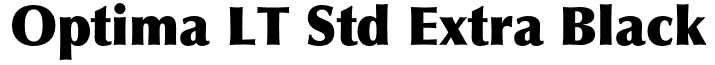 Optima LT Std Extra Black Font: Free Download | MaisFontes