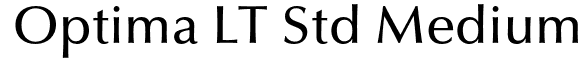 Optima LT Std Medium: Free Font Download | MaisFontes