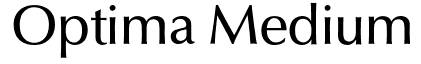 Optima Medium：無料フォントをダウンロード | MaisFontes