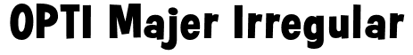OPTI Majer Irregular: Free Font Download | MaisFontes