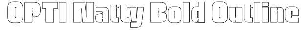 OPTI Natty Bold Outline: Free Font Download | MaisFontes