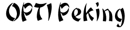 OPTI Peking: Free Font Download | MaisFontes