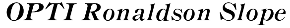 OPTI Ronaldson Slope: Free Font Download | MaisFontes