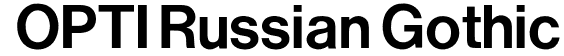 OPTI Russian Gothic: Download Free Font | MaisFontes