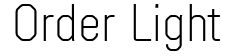 Order Light: Free Font Download | MaisFontes