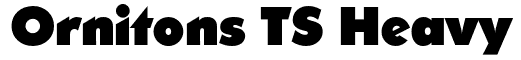 Ornitons TS Heavy Font: Free Download | MaisFontes