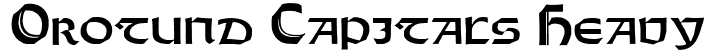 Orotund Capitals Heavy: Free Font Download | MaisFontes