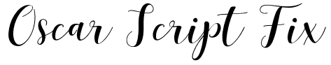 Oscar Script Fix: Free Font Download | MaisFontes