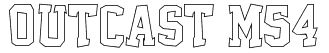 Outcast M54: Free Font Download | MaisFontes