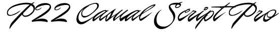 P22 Casual Script Pro: Free Font Download | MaisFontes