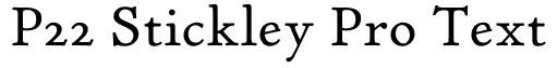 P22 Stickley Pro Text Font: Free Download | MaisFontes