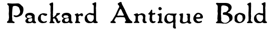 Packard Antique Bold Font: Free Download | MaisFontes