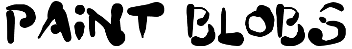 Paint Blobs: Free Font Download | MaisFontes