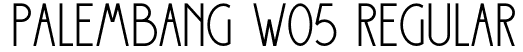 Palembang W05 Regular Font: Free Download | MaisFontes