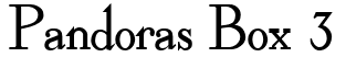 Pandoras Box 3 Font: Free Download | MaisFontes