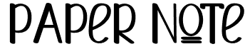 PAPER NOTE: Free Font Download | MaisFontes