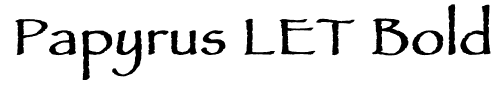 Papyrus LET Bold Font: Free Download | MaisFontes