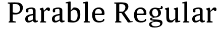Parable Regular: Free Font Download | MaisFontes